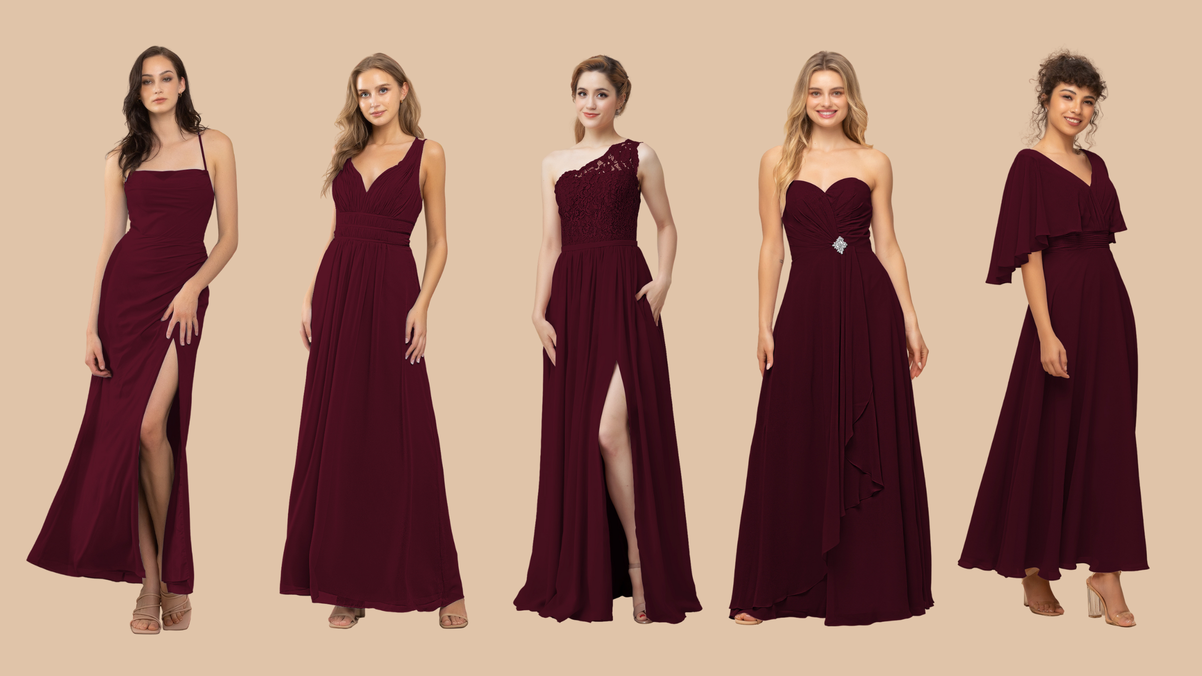 AFAROSE Blog How To Style A Burgundy Bridesmaid Dress Burgundy Style